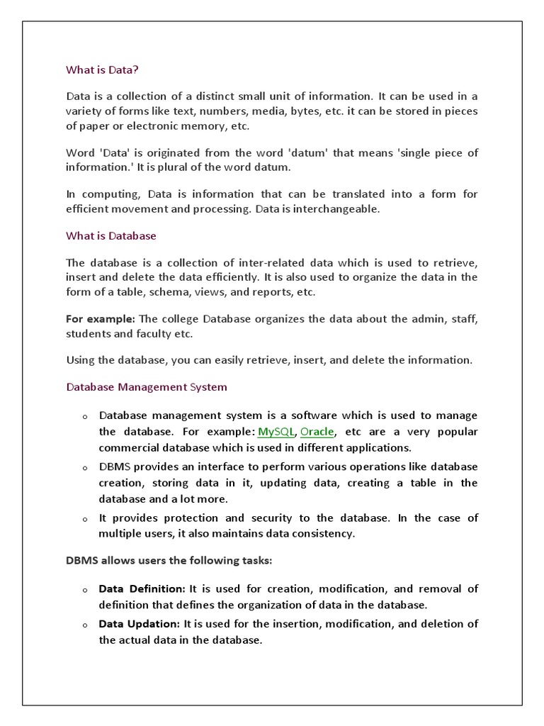 Advance Pdf Databases Data Model