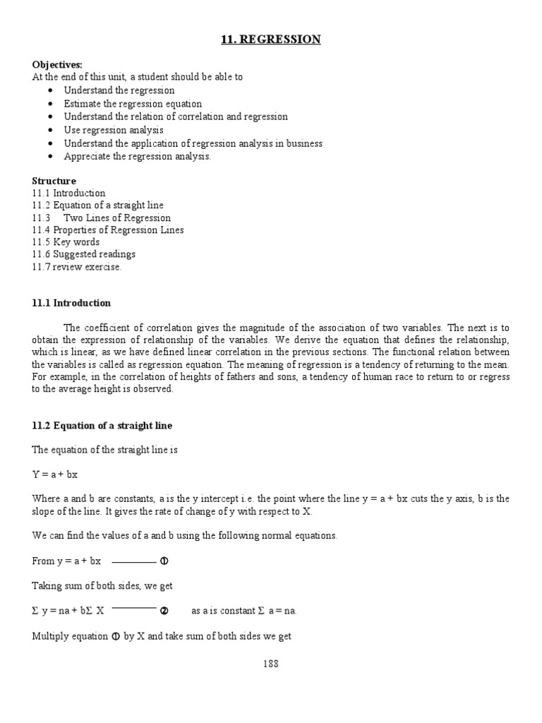 Regression | Download Free PDF | Correlation And Dependence | Regression Analysis