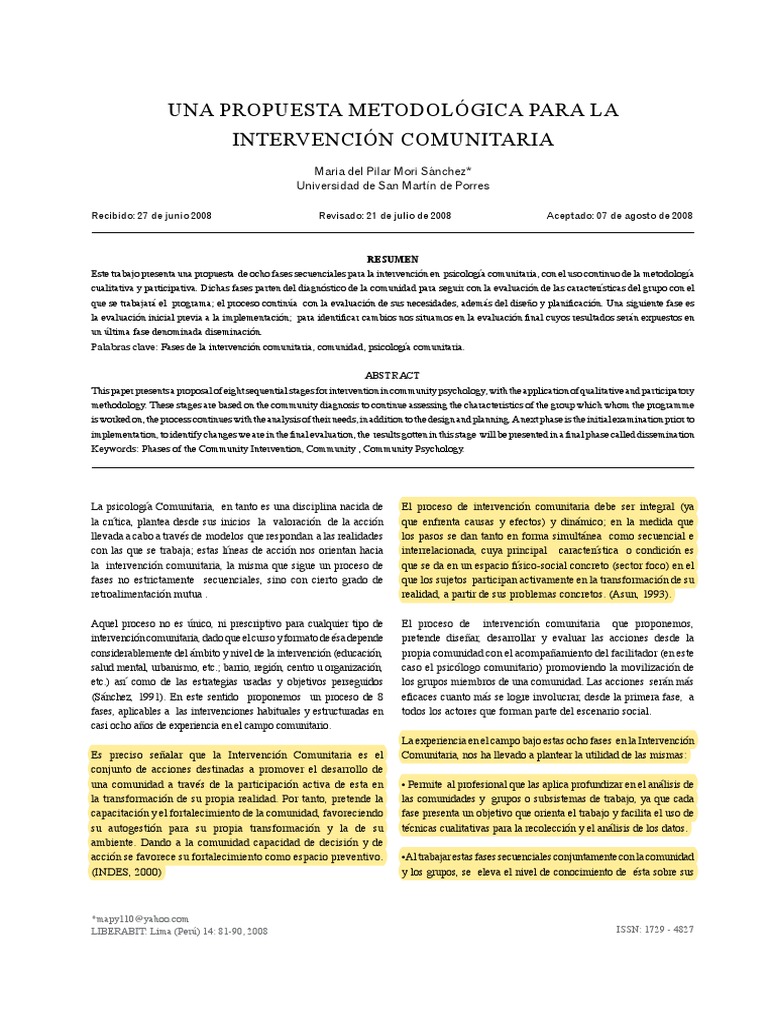 DCP e Intervención Comunitaria | PDF | Evaluación | Diagnostico medico