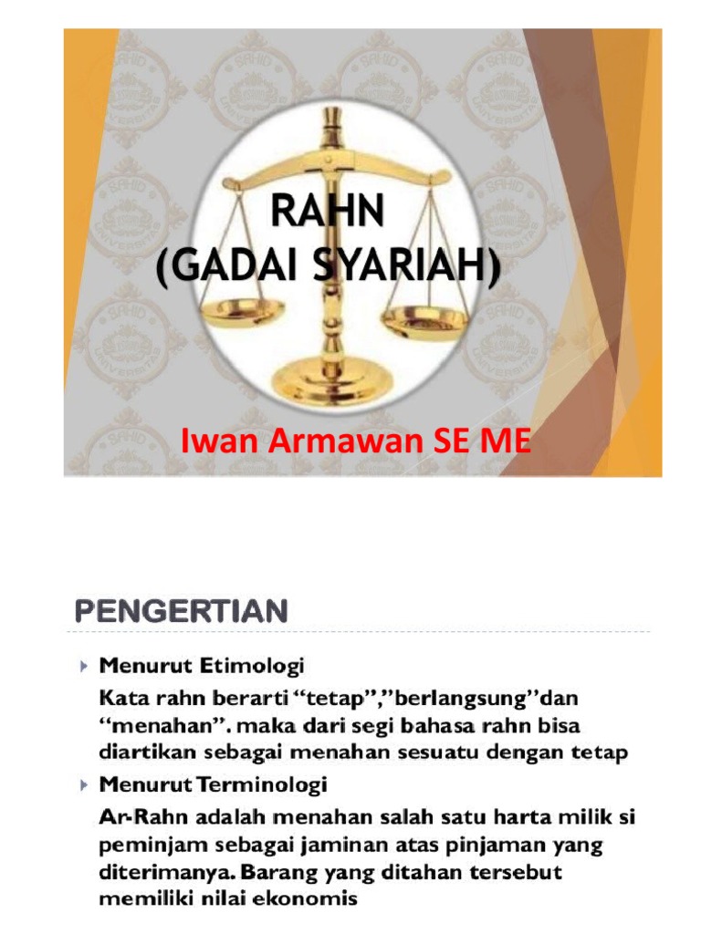 Akuntansi Keuangan Ar Rahn Hawalah Jualah | PDF | Pengelolaan Keuangan ...