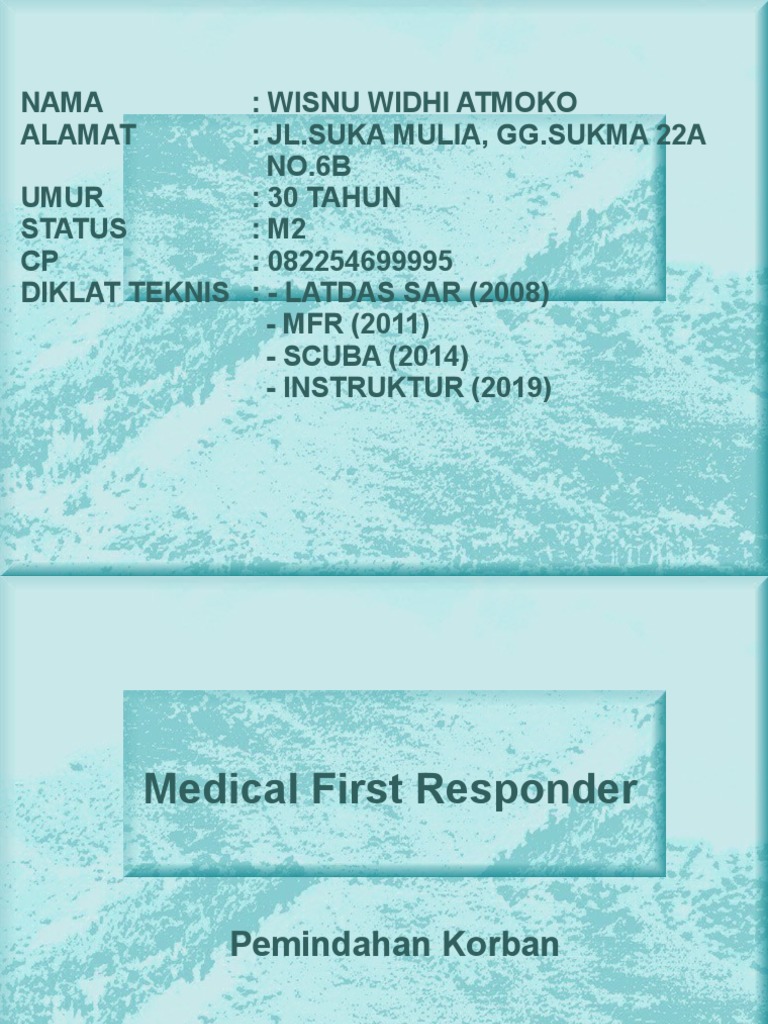 PP-MFR Modul I-4pemindahan Korban (NATUNA) | PDF