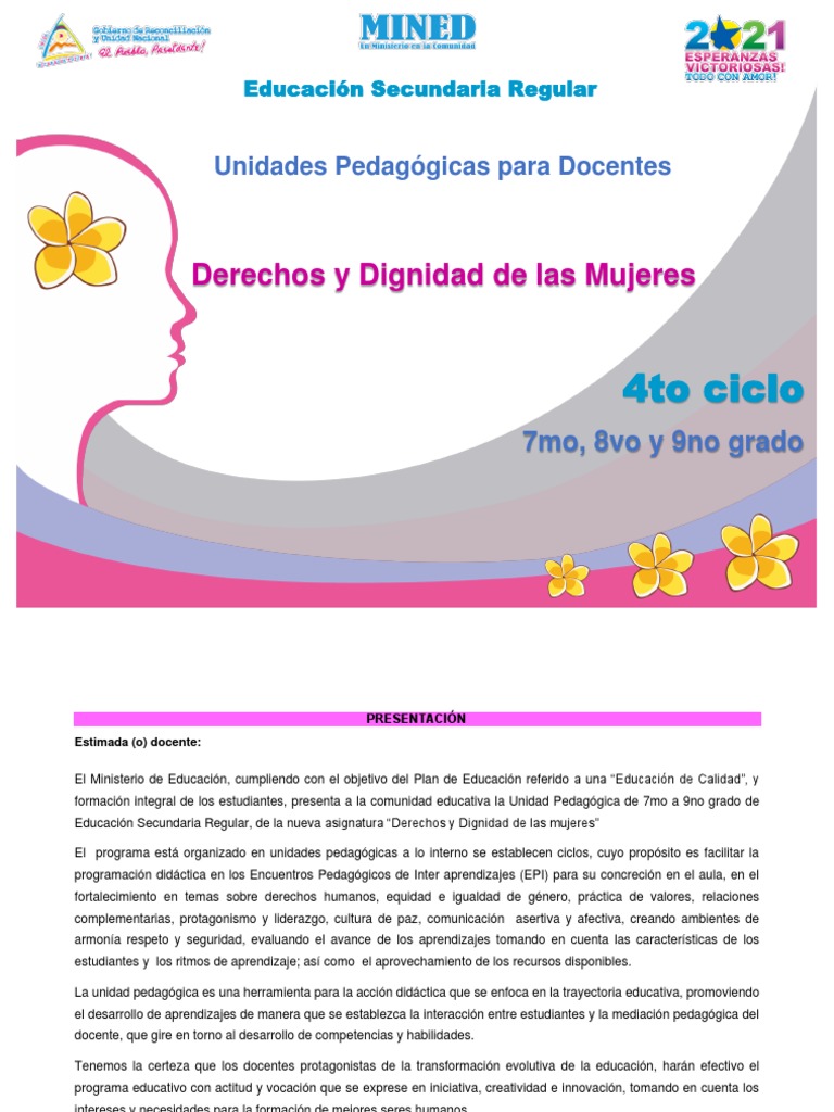 Promoviendo la igualdad de género y los derechos de la mujer a través de la educación | PDF ...