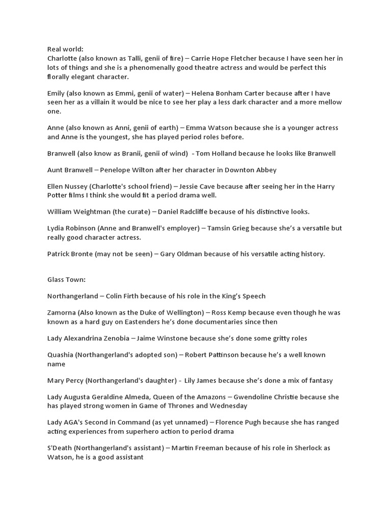 Cast List | PDF | Art | Poetry