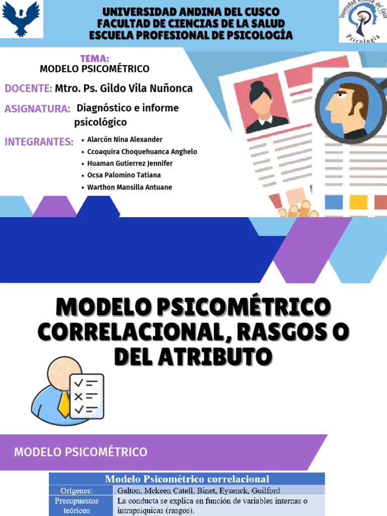 MODELO PSICOMÉTRICO | PDF | Sicología | Comportamiento