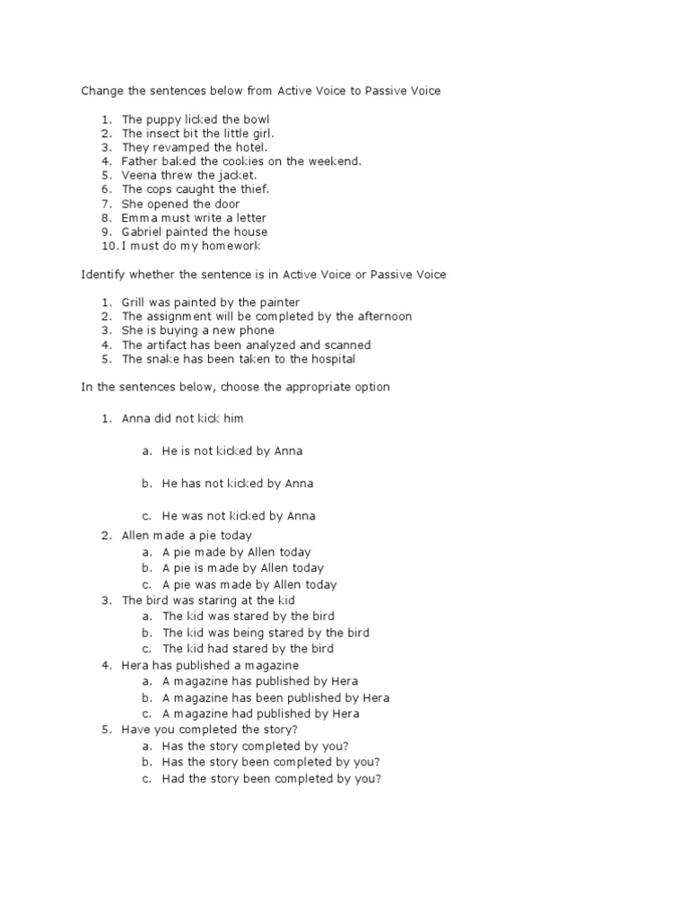 A.V & P.V Quiz | PDF | Syntactic Relationships | Language Mechanics