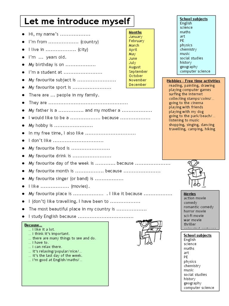 1.2 - C8 Let-Me-Introduce-Myself-Fun-Activities-Games - 673 | PDF