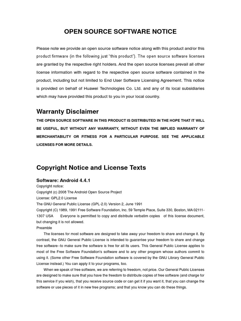 B311-221 Open - Source - Software - Notice | PDF | License | Source Code