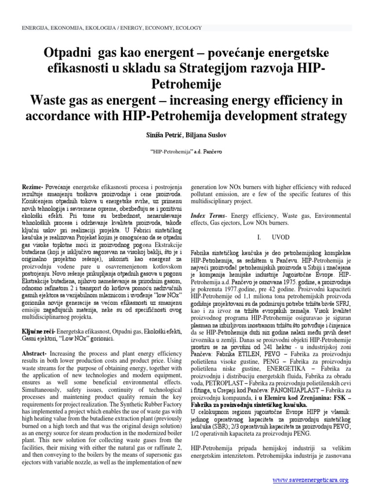033 148 - Sinisa Petric - Biljana Suslov - OTPADNI GAS KAO ENERGENT ...