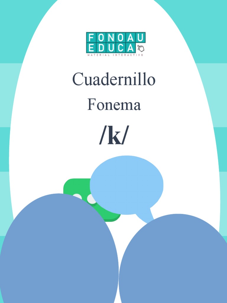 Cuadernillo Fonema K | PDF | Vocal