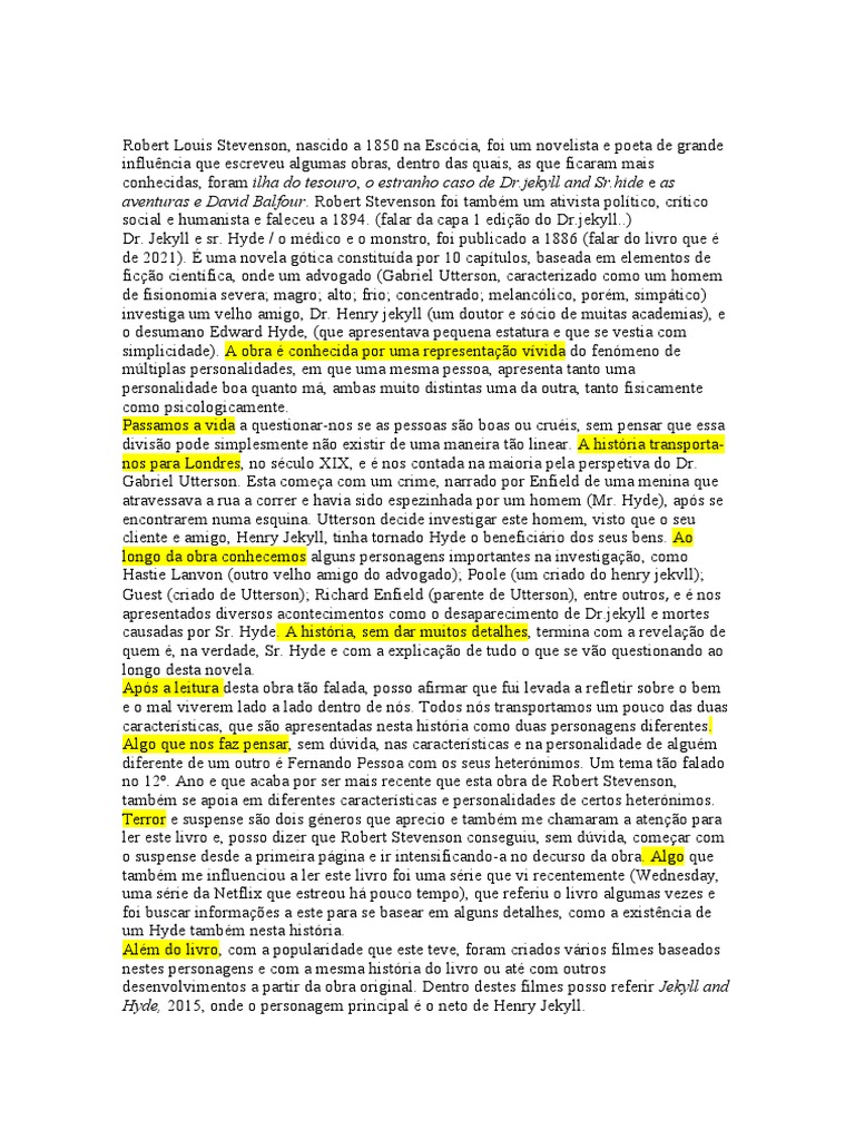 Robert Louis Stevenson | PDF