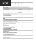 Safety Inspection Checklist Abrasive Wheel Grinders Bench and Pedestal ...