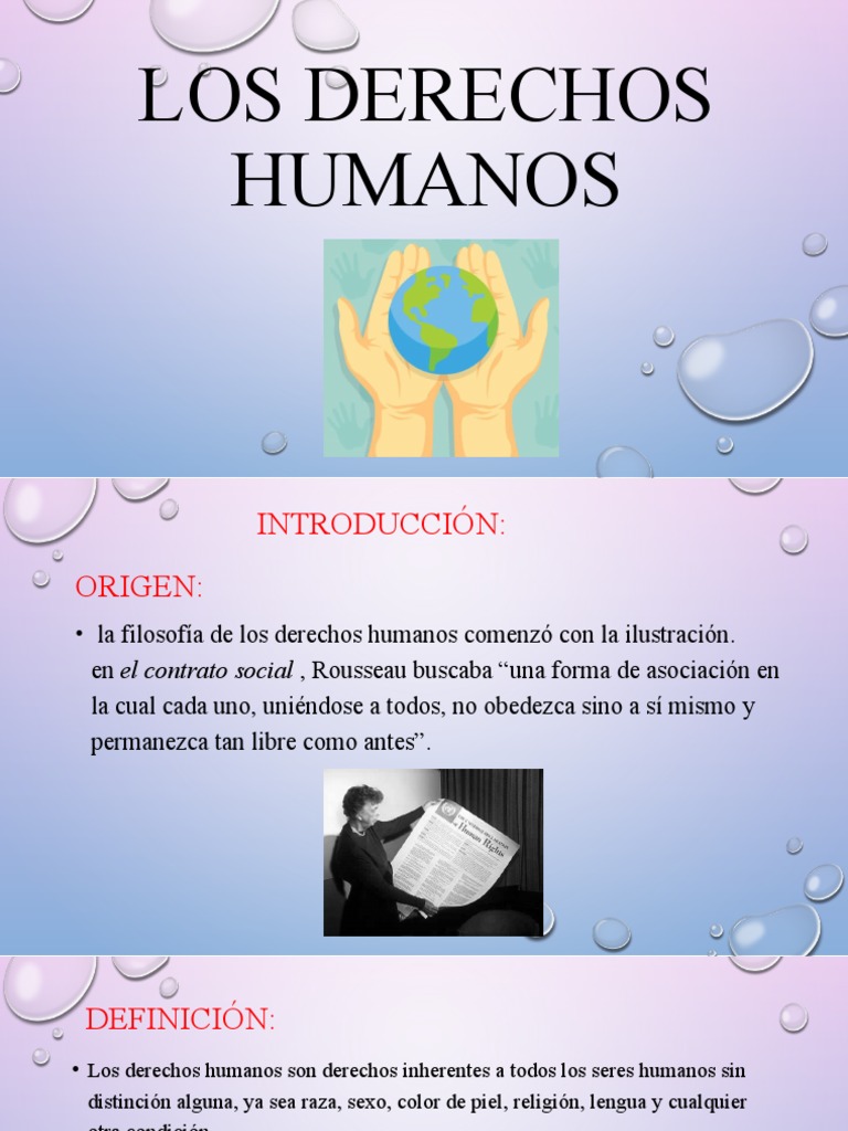 Derechos Humanos: Definición y Generaciones | PDF | Derechos | Derechos ...