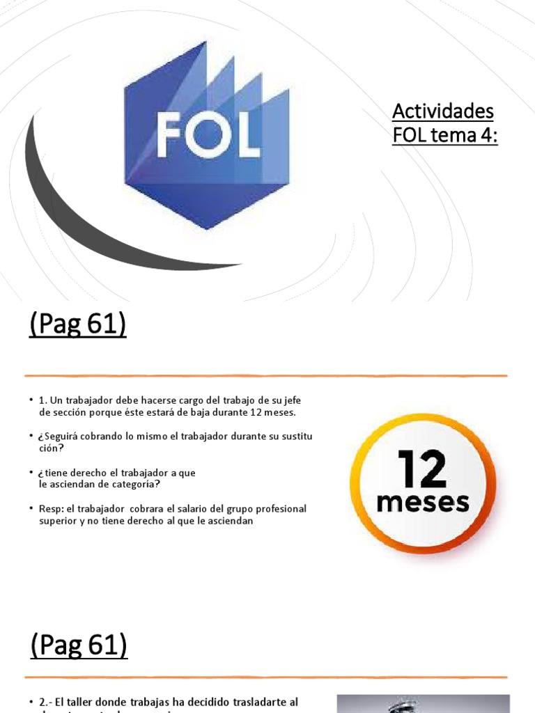 Actividades Fol Tema 4 | PDF | Salario