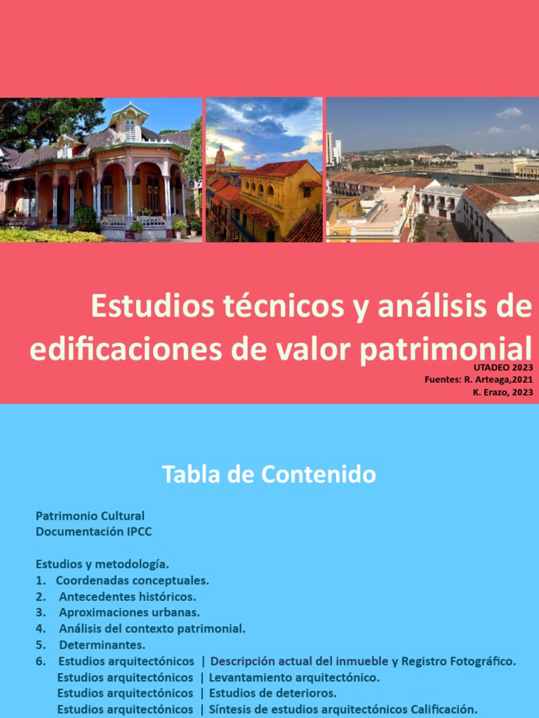Clase 2. Presentación Proyectos de Patrimonio Metodololgia - KE. | PDF ...