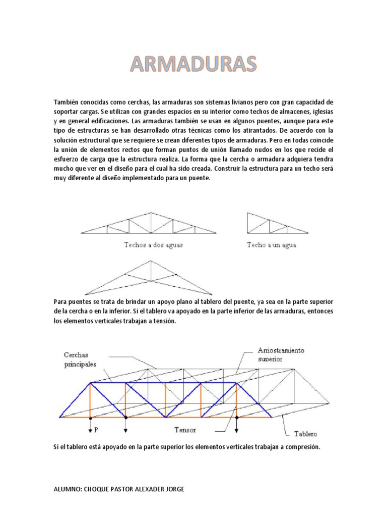 Tipos de Armaduras en Construcción | PDF | Braguero | Puente