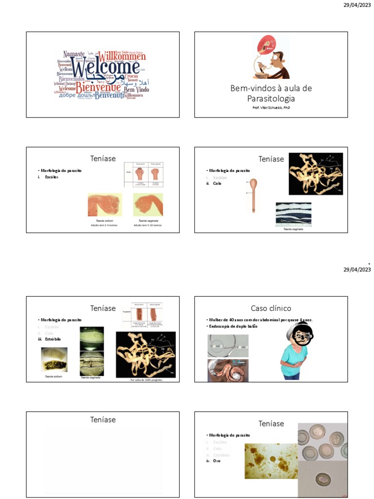 Teniase e Cisticercose Humana 2023 1 | PDF | Medicina Clínica ...