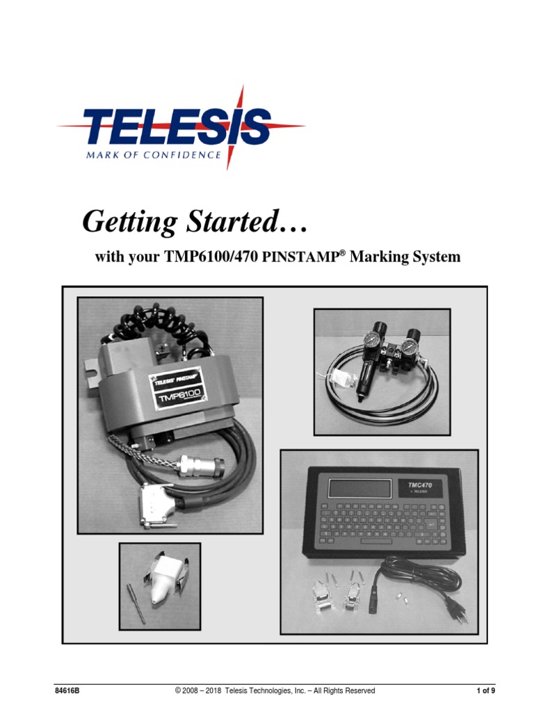 Getting Started : With Your TMP6100/470 Marking System | Download Free ...