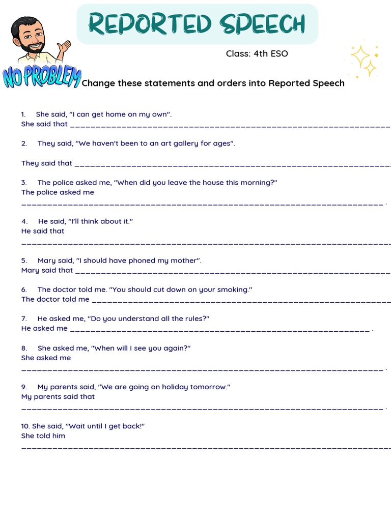 Reported Speech-4 PDF | PDF