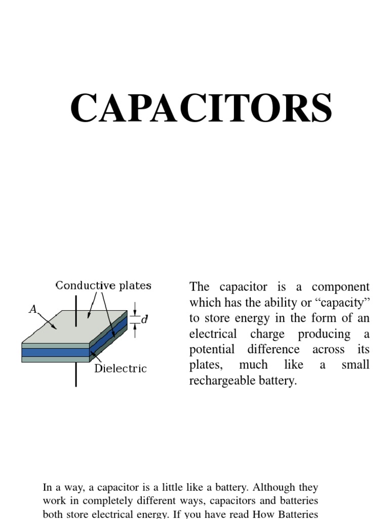 Lecture Slides 7 Capacitor | PDF