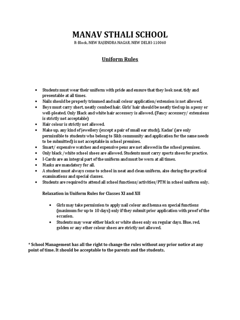 Uniform Rules | PDF