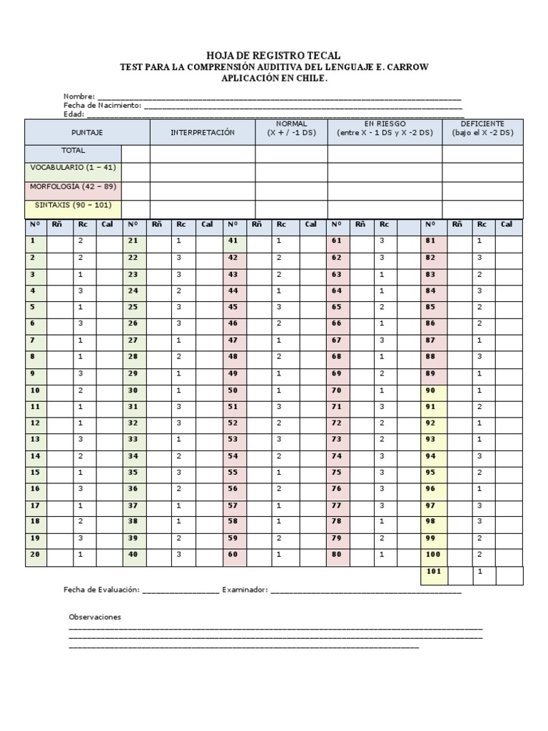 Protocolo Tecal | PDF