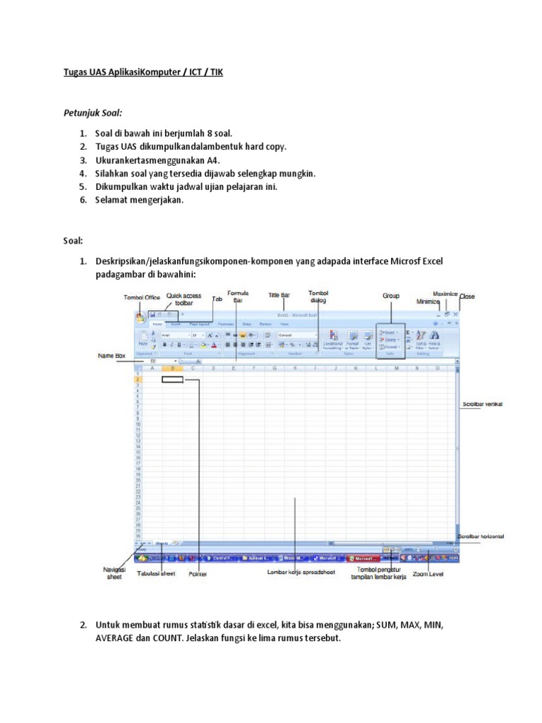 Tugas UAS Aplikasi Komputer | PDF