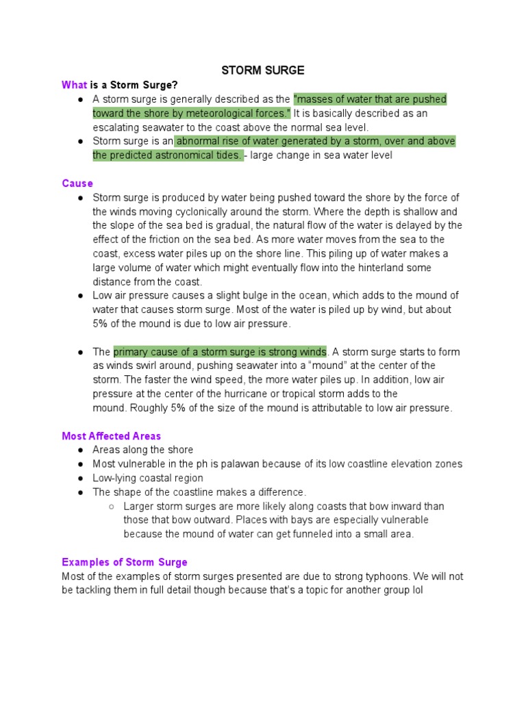 Storm Surge Script ? | PDF | Tropical Cyclones | Storm Surge