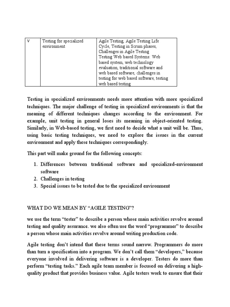 CH 5 - Part 1 - Agile Testing - STQA | PDF | Agile Software Development ...