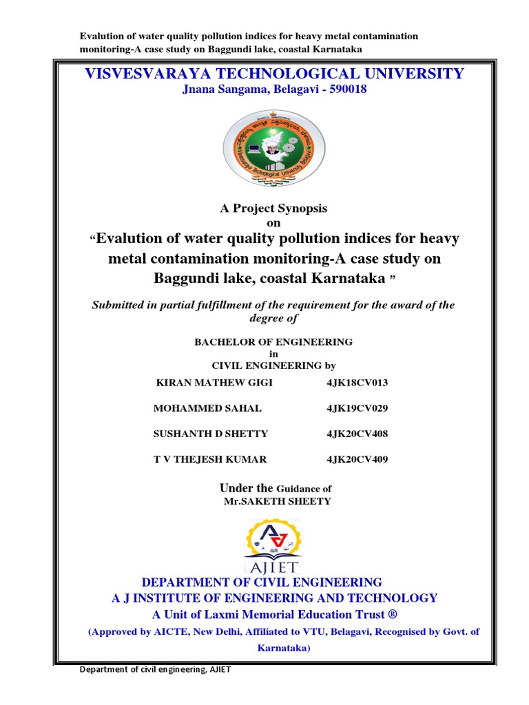 Civil Project Phase 2 | PDF | Water Quality | Water