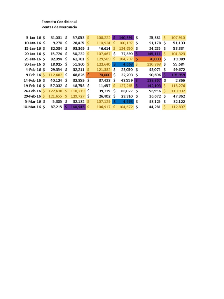 Ejercicio 1 Excel | PDF