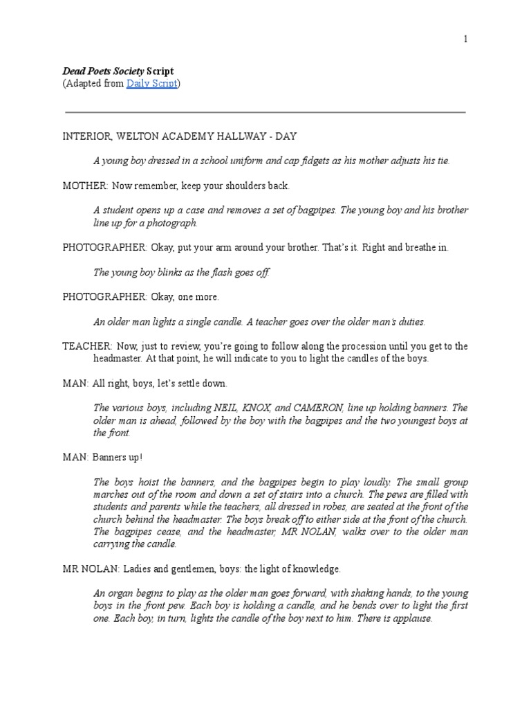 D. P. S. Script | PDF