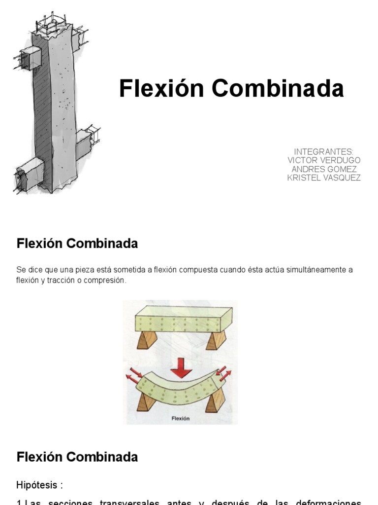 Flexión Combinada en Diseño Estructural | PDF | Pandeo | Viga (Estructura)