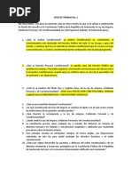 Hoja de Trabajo 1 | PDF | Derecho Constitucional | Debido al proceso