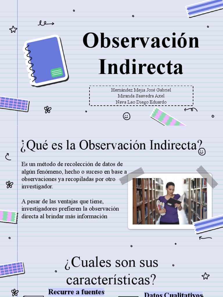 Observación Indirecta | PDF