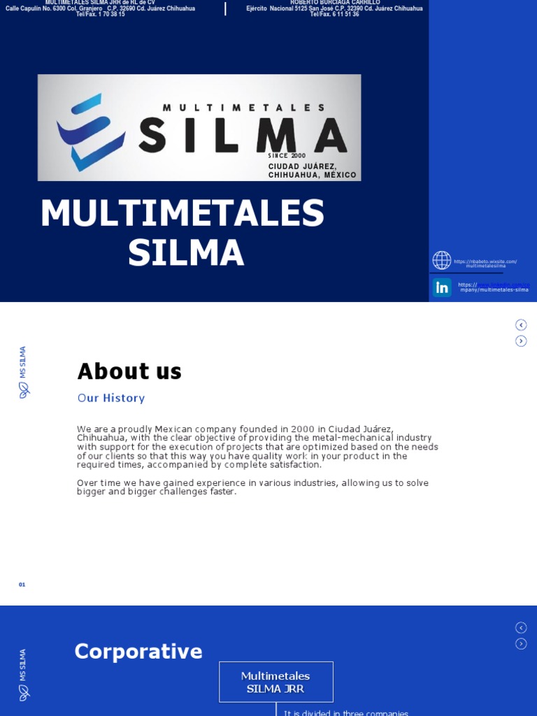 Presentation MULTIMETALES SILMA - INAUSO PDF | PDF | Machining | Numerical Control