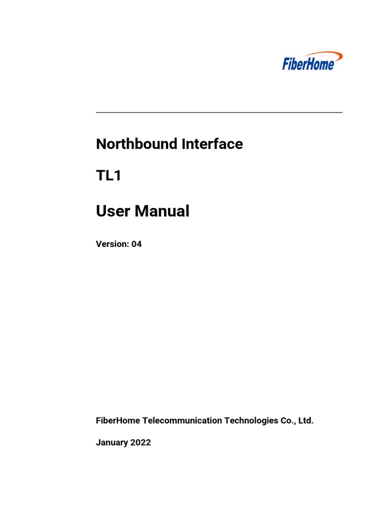 2022 TL1-Northbound - Interface - TL1 - User - Manual - 04 PDF | PDF | Parameter (Computer ...