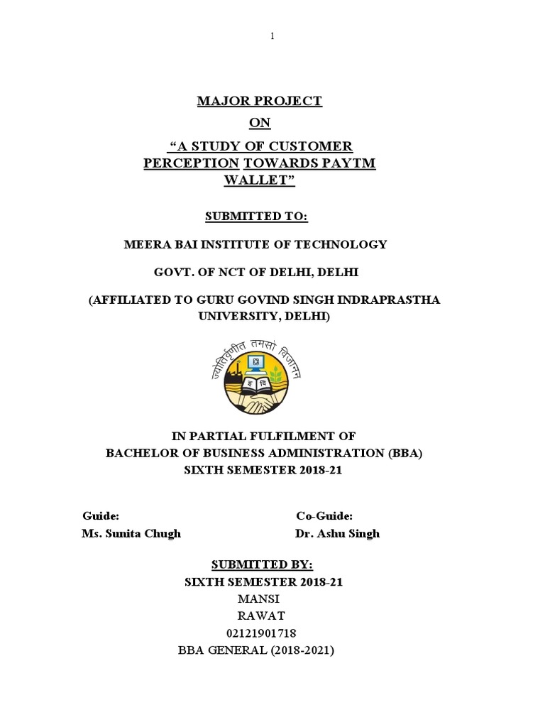 Mansi Rawat Major Project Report 1 | PDF | Sampling (Statistics) | Credit Card