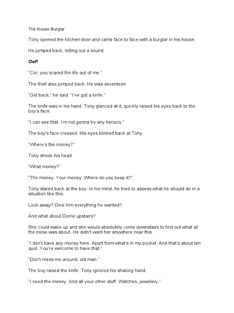 The House Burglar | PDF