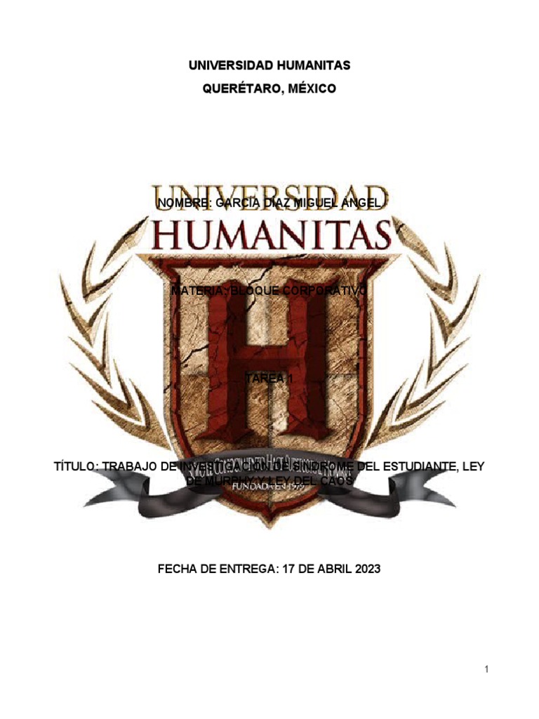 Universidad Humanitas | PDF | Teoría del caos | Teoría