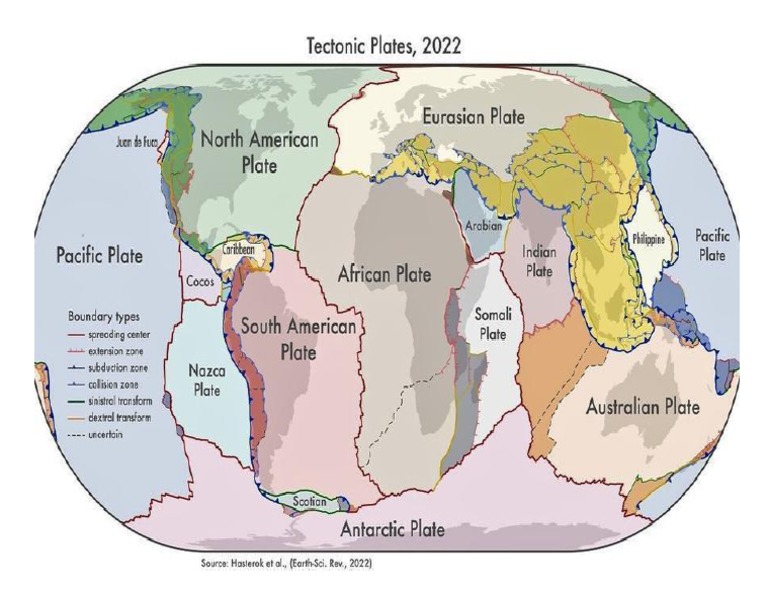 Mapa de Las Placas Tectonicas | PDF