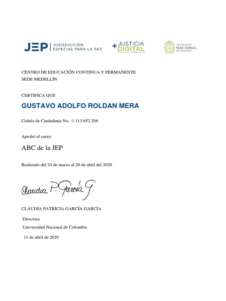 ABC de La JEP | PDF