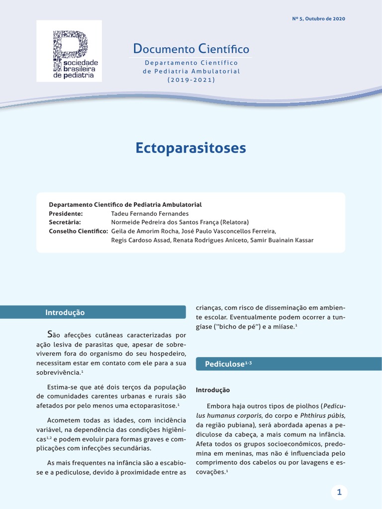 Ectoparasitoses | PDF | Medicina Clínica | Especialidades médicas