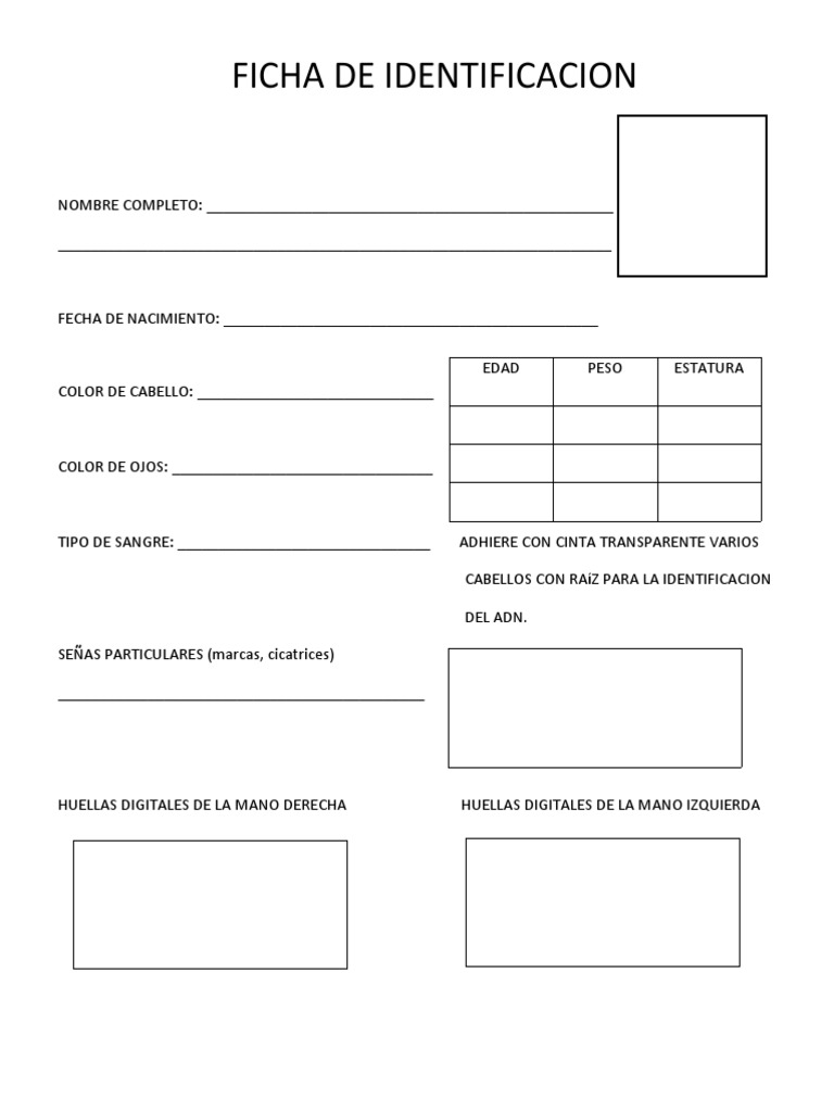 Ficha de Identificacion | PDF | Crecimiento personal y profesional ...