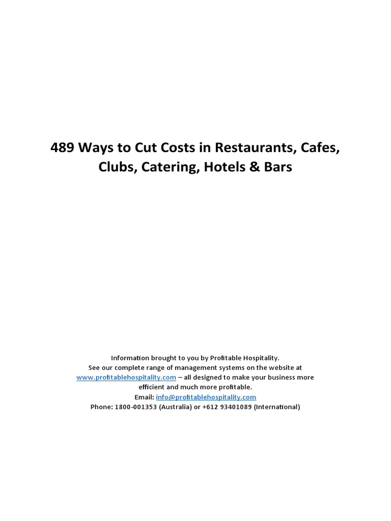 489 Ways To Cut Costs | PDF | Water Heating | Refrigerator