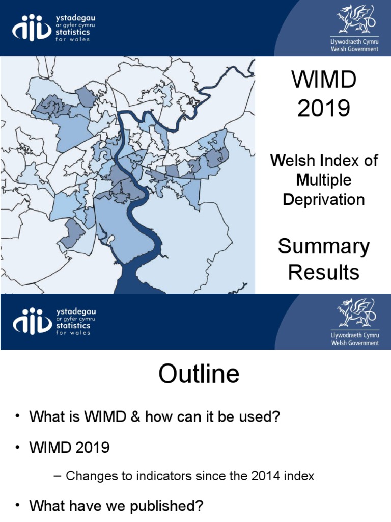 Welsh Index Multiple Deprivation 2019 Results Summary 271 | PDF | Wales ...