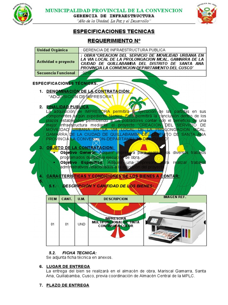 EE - TT. REQ. # ADQUISICION DE IMPRESORA..... Ok | PDF