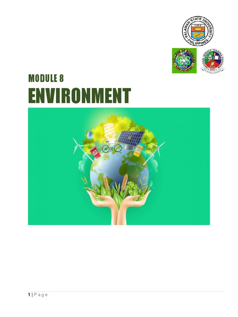MODULE 8 - ENVIRONMENT Final PDF | PDF | Sustainability | Waste Management