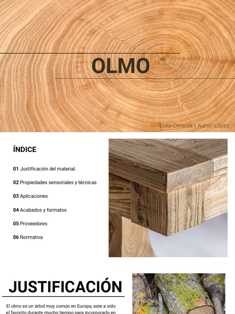 Materiales - Olmo | PDF | Madera