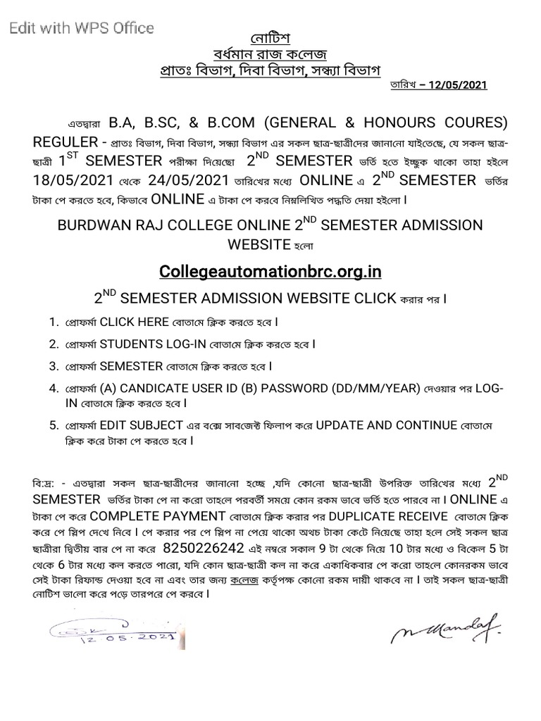 Reguler - 1 Semester 2 Semester 18/05/2021 24/05/2021 Online 2 Semester ...