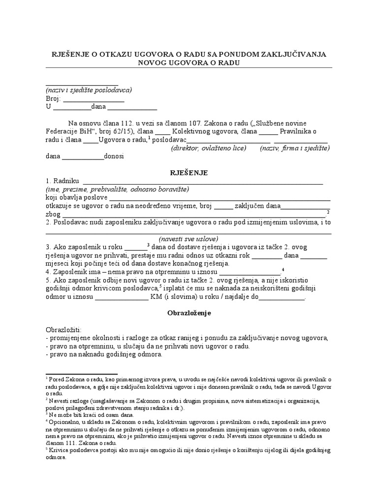 PRIMJER RJEŠENJA | PDF